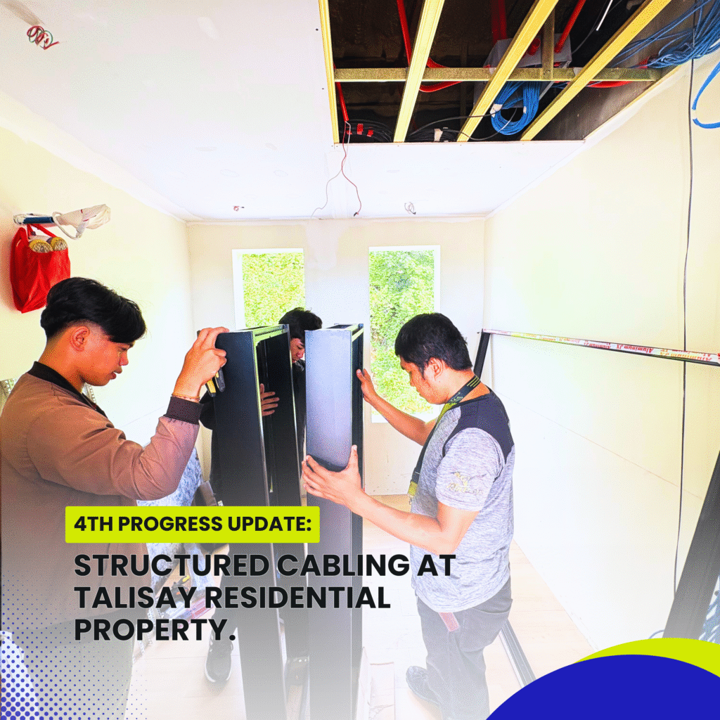 Structured Cabling at Talisay Residential Property -- Progress Update.