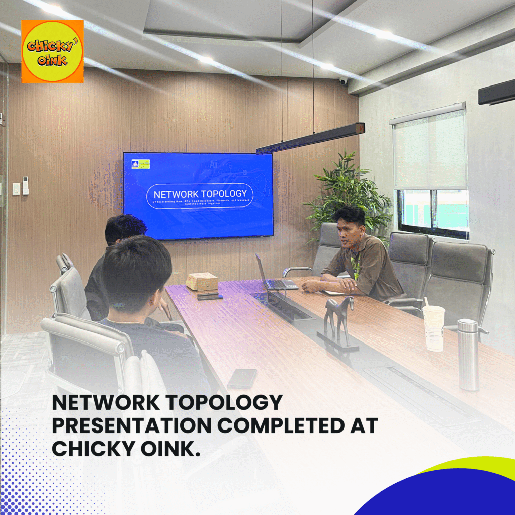 Network Topology Presentation Completed at Chicky Oink.