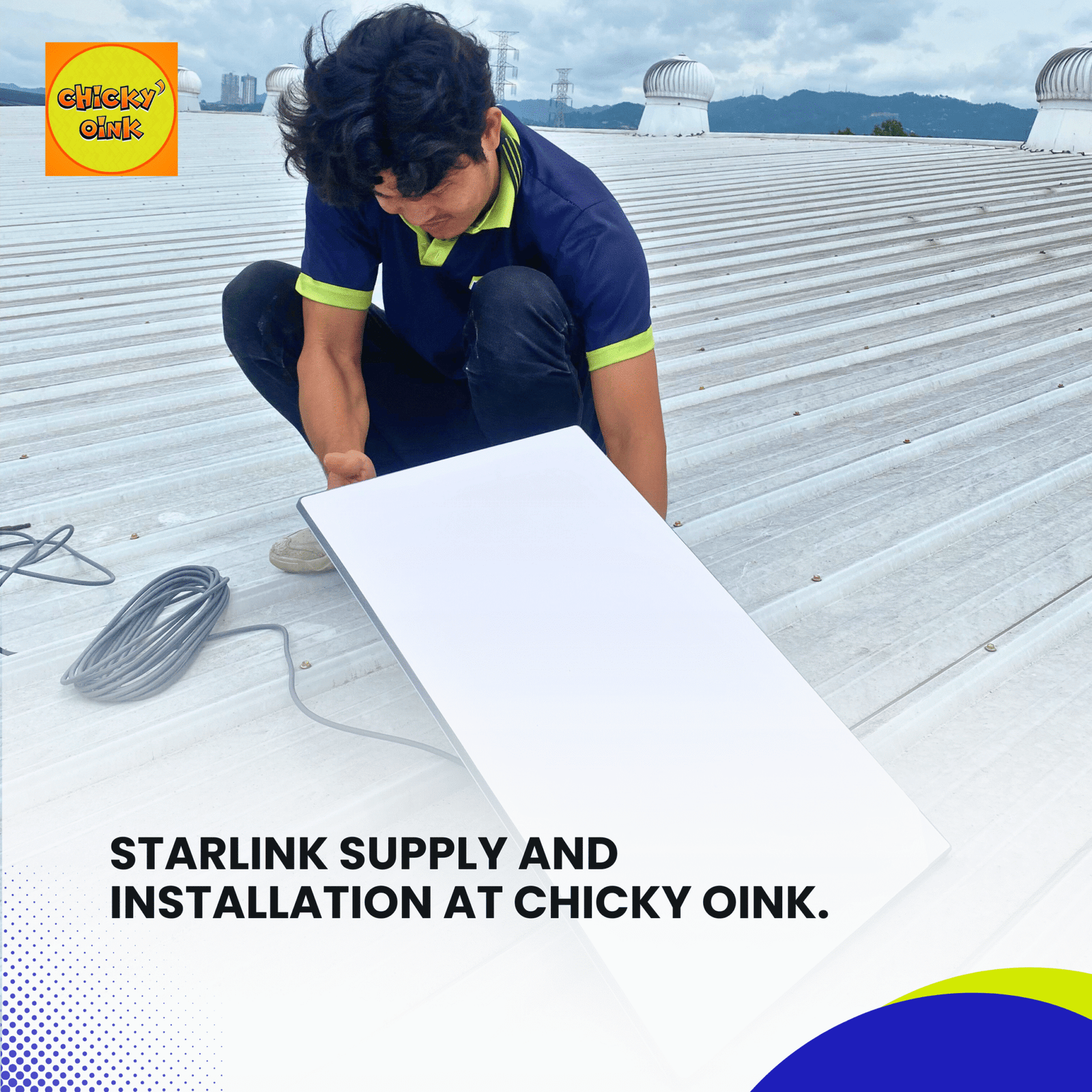 Starlink Installation services in the Philippines.