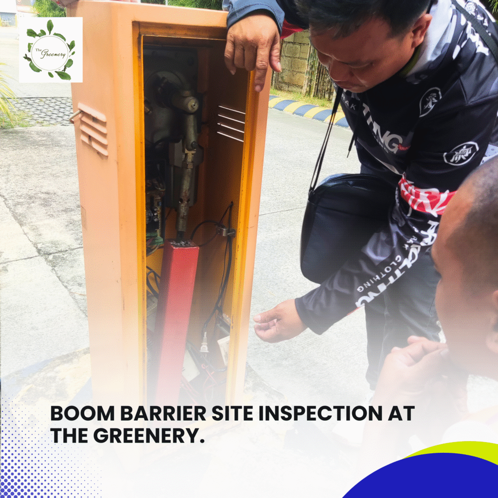 Boom Barrier Site Inspection at The Greenery.